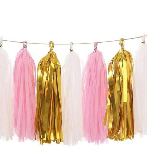 Other | Paper Tassel Garland Banner Tissue Paper Tassels For Bridal ...